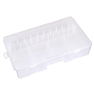 ArtBin 7003AB Sew-Lutions Sewing Supply Storage System with Lift-Out Thread Spool Tray, [1] Plastic Storage Case, Clear