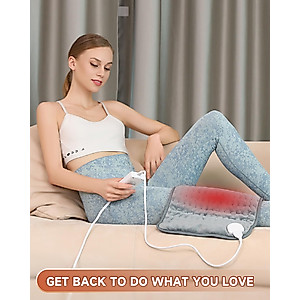 Heating Pad for Back Pain Relief, MAVOKIS Heating Pads for Cramps with Auto Shut Off Large, 6 Heat Settings Electric Heat Pad for Neck and Shoulder, 12" x 24", Moist Heat Option, Super Soft