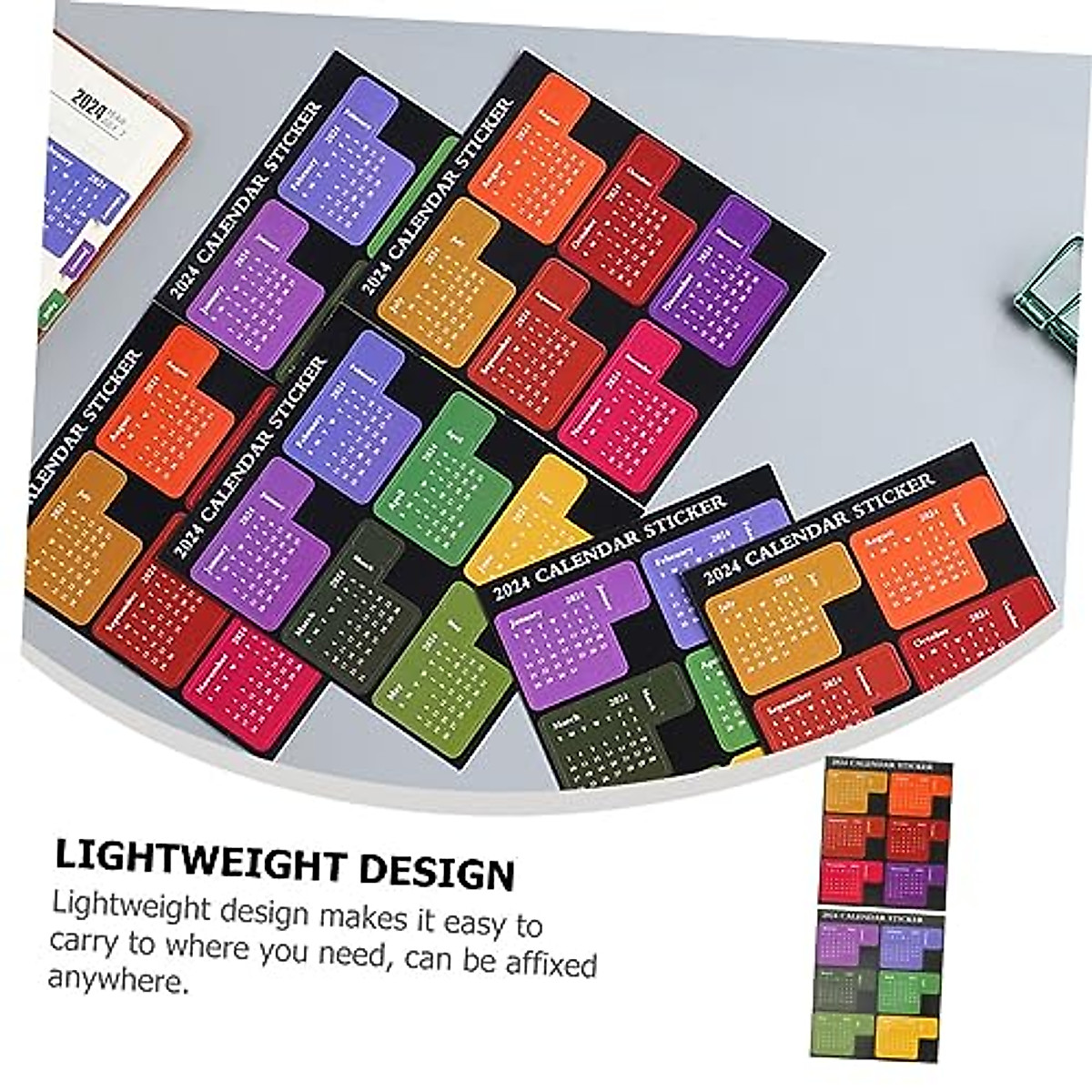 Ciieeo 1 Set Books Calendar Sticker Labels tag School Book tabs Planner Accessories DIY Planner tabs Multi-Function Book tabs Household Planner tabs Adhesive Tape Paper Office Portable