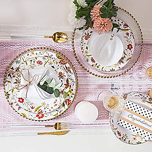 High-End Dinner Set,Ceramics Dinner Sets, Cereals Bowl & Soup Pot & Plate | 56 Pieces Bone China Porcelain Dinnerware Set for Wedding Gifts and New Year