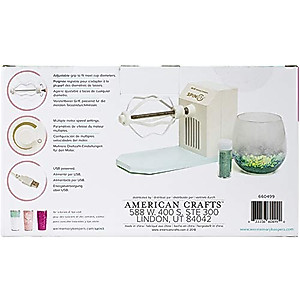 We R Memory Keepers 0633356604990 Spin It-Motorized Rotary Drying Tool, 1 Count (Pack of 1), White