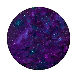 Cell Phone Button Holder Pop Out Grip Purple Nebula Galaxy PopSockets PopGrip: Swappable Grip for Phones & Tablets