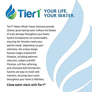 Tier1 Eco Series Whole House Water Filtration System for Chlorine Reduction (600,000 Gallon Capacity)