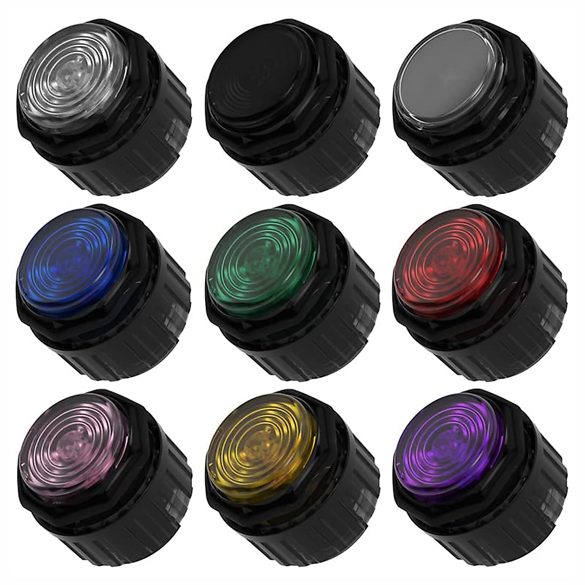 (10PCS BLACK) Original XBOX BLACK Gamerfinger Mechanical Button HBFS-24-SCREW