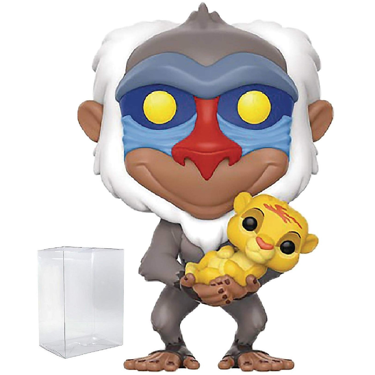 Disney: The Lion King - Rafiki with Simba Funko Pop! Vinyl Figure (Bundled with Compatible Box Protector Case), Multicolored, 3.75 inches