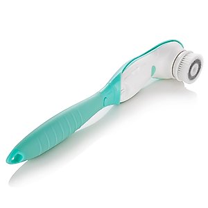 Fancii 7 in 1 Electric Waterproof Facial & Body Cleansing Brush Kit with Handle and 6 Brush Heads - Best Advanced Spin Brush Scrub System for Face & Body (Aqua)
