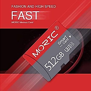 512GB Micro SD High Speed Class 10 Memory Card with SD Adapter for Tablet,Camera and Portable Gaming Devices and Smartphone