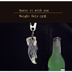 Creative Eagle Head Bottle Opener, Stainless Steel Beer Bottle Opener, Beer Gifts for Men, Husband, Dad, Boyfriend, Can be Used as a Pendant