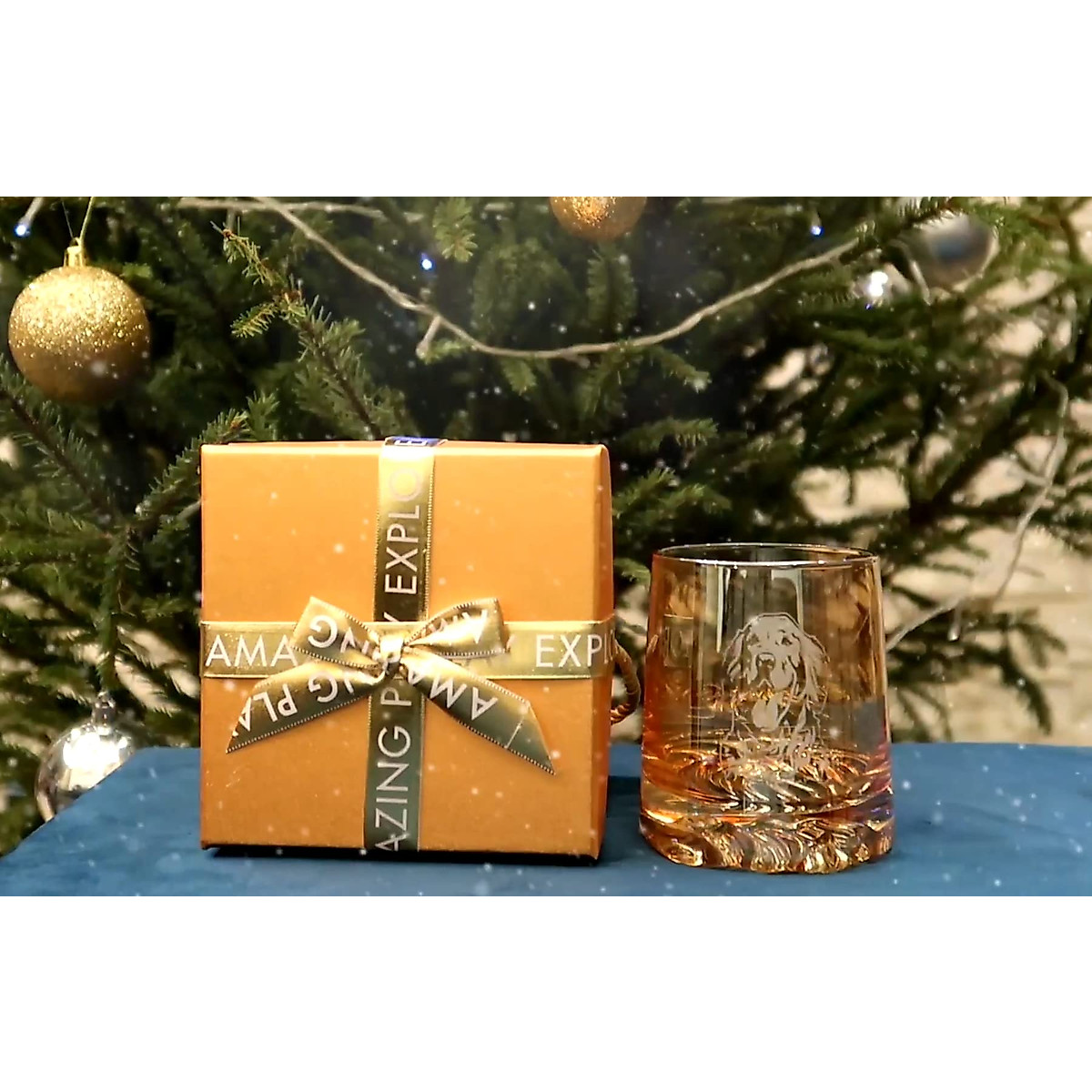 Mothers Day Gifts for Golden Retriever Dog Mom, Golden Retriever Gifts Gold Whiskey Tumbler Water Drinking Glass