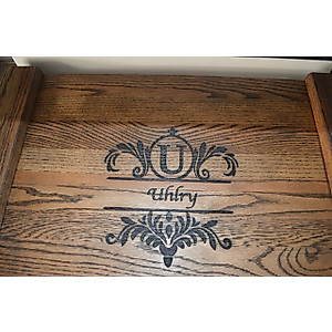 Solid American Oak Laser Engraved Personalized Noodle Board/Stove Top Cover - Farmhouse Style-