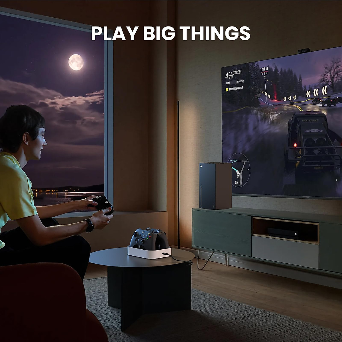 NEWDERY Controller Charger Station for Xbox, 2x1100mAh Rechargeable Battery Packs for Xbox One/Series X|S Controller, Fast Charging Dock with 4 Battery Covers