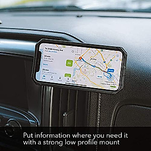 Rokform - Low Pro Magnetic Phone Mount, 1-Inch Phone Magnet for Car, 3M VHB Adhesive Holder Mounts to almost any Flat Surface, Compatible with all Rokform Cases (Black)