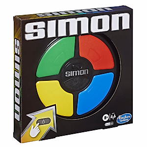 Hasbro Gaming Simon Handheld Electronic Memory Game With Lights and Sounds for Kids Ages 8 and Up