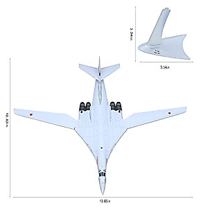 Udnorbay 1/200 Scale Tu-160 Strategic Bomber Plane Model Military Fighter Diecast Model
