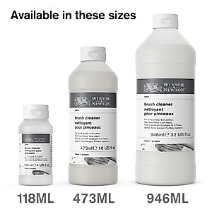 Winsor & Newton Brush Cleaner & Restorer, 32.0-oz Bottle