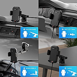 Magift Bluetooth Car Adapter-PD 20W Car Bluetooth Adapter,【Air Vent & Dashboard】Phone Holder,AUX FM Bluetooth Transmitter With Strong Microphone & HiFi Deep Bass Sound,Hands-free Calls & Music Player.
