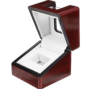 Cabilock Championship Ring Display Case Wooden Single Ring Box Sports Ring Storage Box Wooden Jewelry Box for Sports Fans Gift