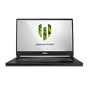 MSI WS65 9Tk-688 15.6" Thin and Light Mobile Workstation, Intel Core i7-9750H, NVIDIA Quadro RTX 3000, 32GB, 512G NVMe SSD, Win10 Pro