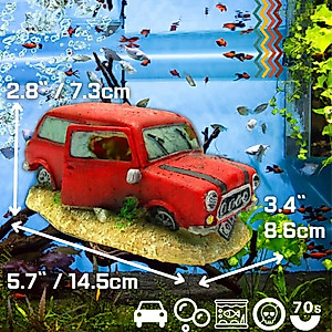 CORISRX BEST OF YOUR LIFESTYLE Car Bubbles 5.7x3.4x2.8 Aquarium Ornament Decoration - Fish Tank Air Stone