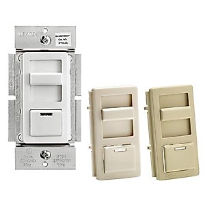 Leviton IllumaTech Dimmer Switch for 0-10V LED, Mark 7 Florescent Ballasts, IP710-DLZ, White, Image