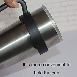 Govdune Handle Compatible with RTIC Tumbler 20oz Yeti Rambler 20 Oz, Anti-slip Tumbler Handle (4 PCS)