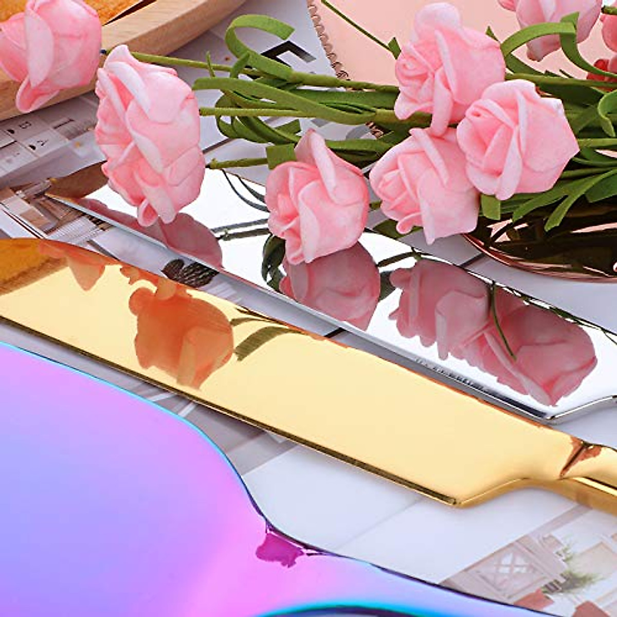 Buyer Star Cake Shovel Knife Sets, 304 Stainless Steel Gold Spatula Baking Tool Cake Shovel For Pie/Pizza/Cheese
