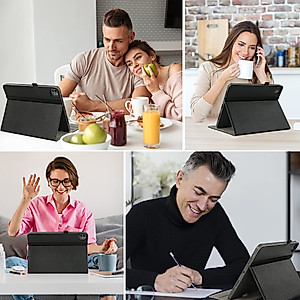 iPad Pro 11 Case with Pencil Holder, Support Pencil 2nd Wireless Charging, Magnetic PU Leather Protective Cover Compatible with iPad Pro 11-inch 3rd/2nd Generation 2021/2020 Released Apple Tablet