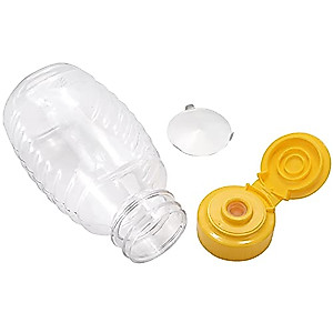 Bekith 16 Pack Empty Plastic Honey Bottles, 6.6oz Plastic Honey Jars with Flip-top Caps, Squeeze Honey Bottle Container for Storing and Dispensing
