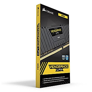 Corsair Vengeance LPX 32GB (2 X 16GB) DDR4 4000 (PC4-32000) C18 1.35V AMD Optimized Memory - Black