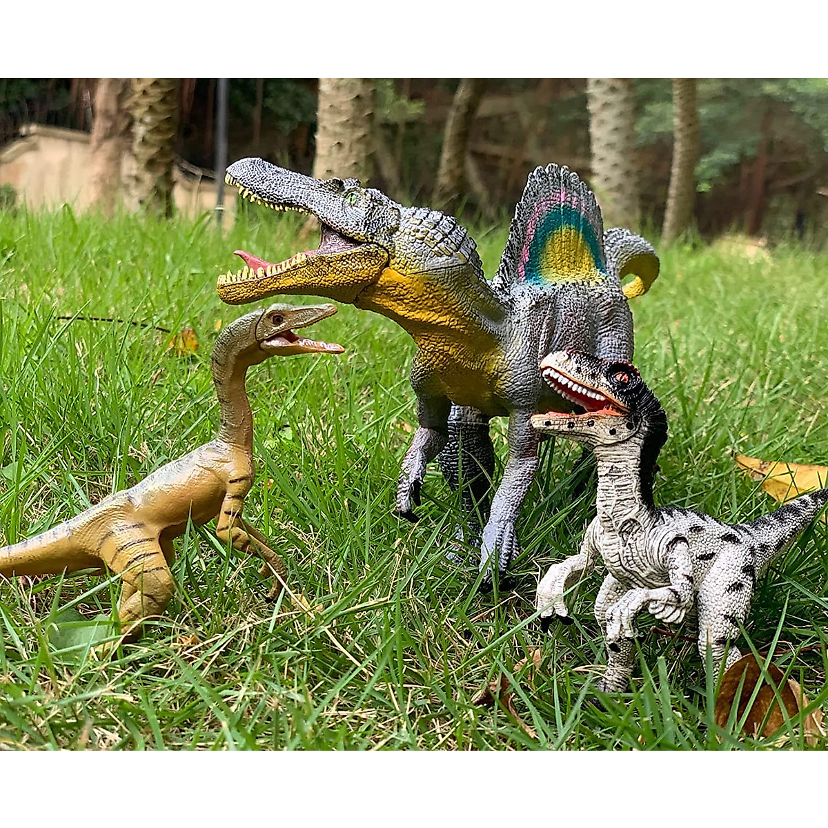 Gemini & Genius Dinosaur Toys for 3 4 5 6 7 Year Old Boys, Spinosaurus with Movable Jaw Dino Action Figure, Cool Birthday Cake Topper, Party Gift, Home Decoration for Kids