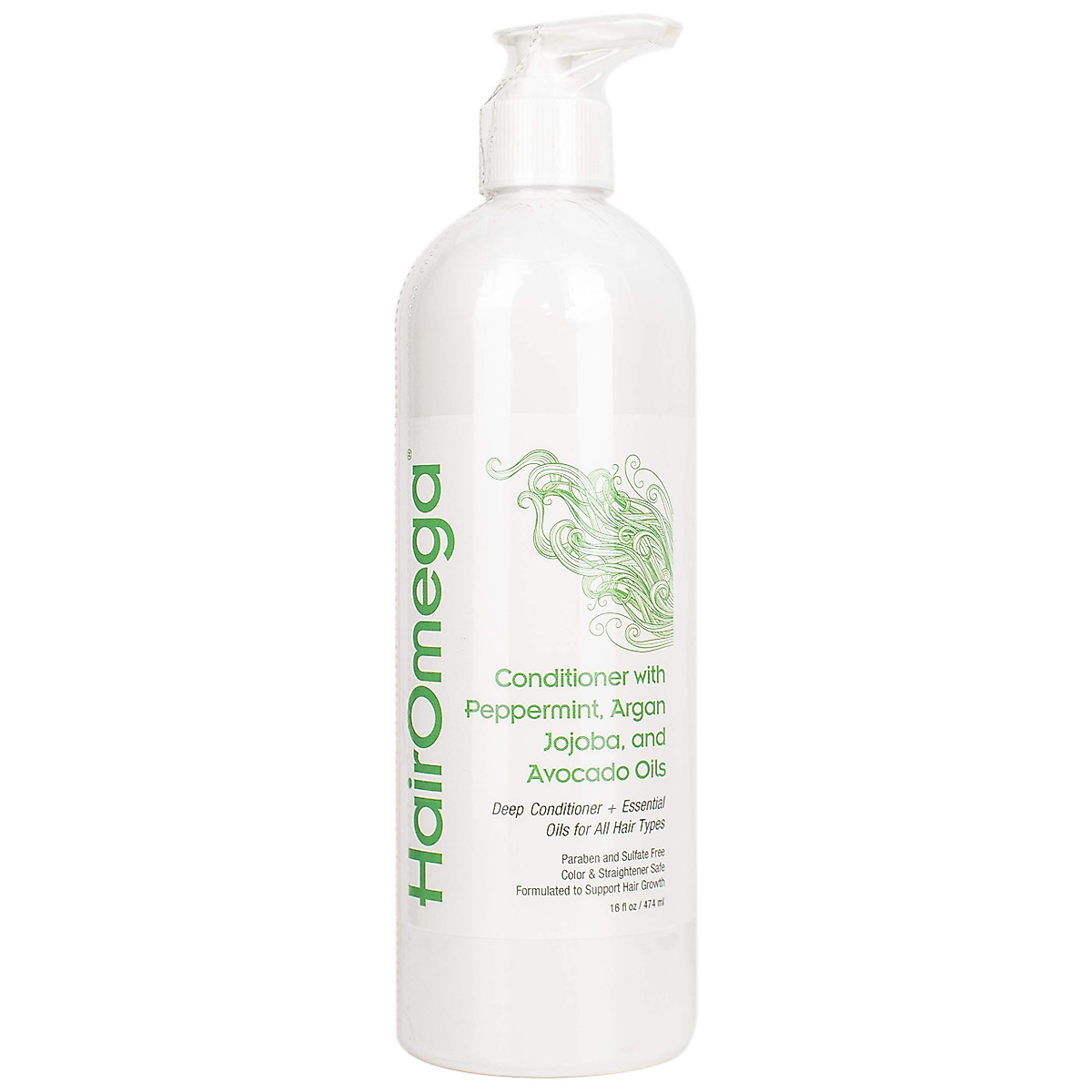 DrFormulas Conditioner, 16 oz - HairOmega Sulfate Free with Deep Conditioning Moroccan Argan, Jojoba, Avocado Oils For Thin, Dry, Damaged Hair, Color Treated Hair Safe