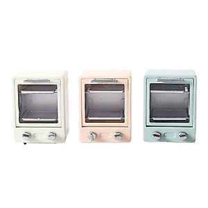 Miniature Microwave Dollhouse Oven Kitchen Furniture 1 12 Scale Accessories Mini House Oven Model Miniatures Plastic Mini Kitchen Appliance DIY Accessory Decoration (White)