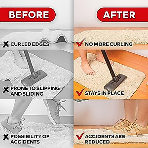 XFasten Double Sided Carpet Tape for Area Rugs 2 Inch x 10 Yards 1” Core Residue-Free Carpet Double Sided Rug Tape for Laminate Floors, Rug Tape Gripper for Carpet, Tape for Hardwood Floors