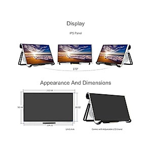 waveshare 7inch Display Compatible with Raspberry Pi 4B/3B+/3B/2B/B+/A+/Zero/Zero W/WH/Zero 2W Series Boards 1024×600 Resolution DPI Interface IPS No Touch