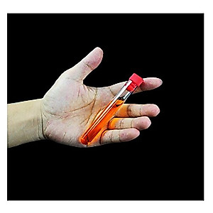 30PCS Plastic Clear Test Tubes with Caps, for Scientific Experiments,School Teaching, Storing Beads, Liquids (12¡Á100mm)