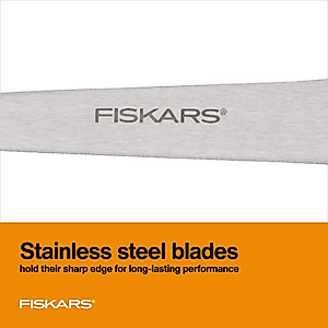 Fiskars 01-004761J Softgrip Scissors Straight Stainless Steel, 8 Inch,Gray
