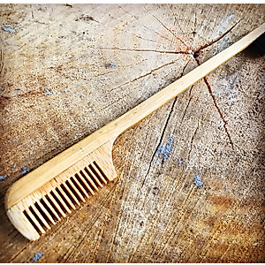 Sapling Mustache Brush & Comb (2-pack) from Green Beard Grmng - Boar Bristle & Bamboo