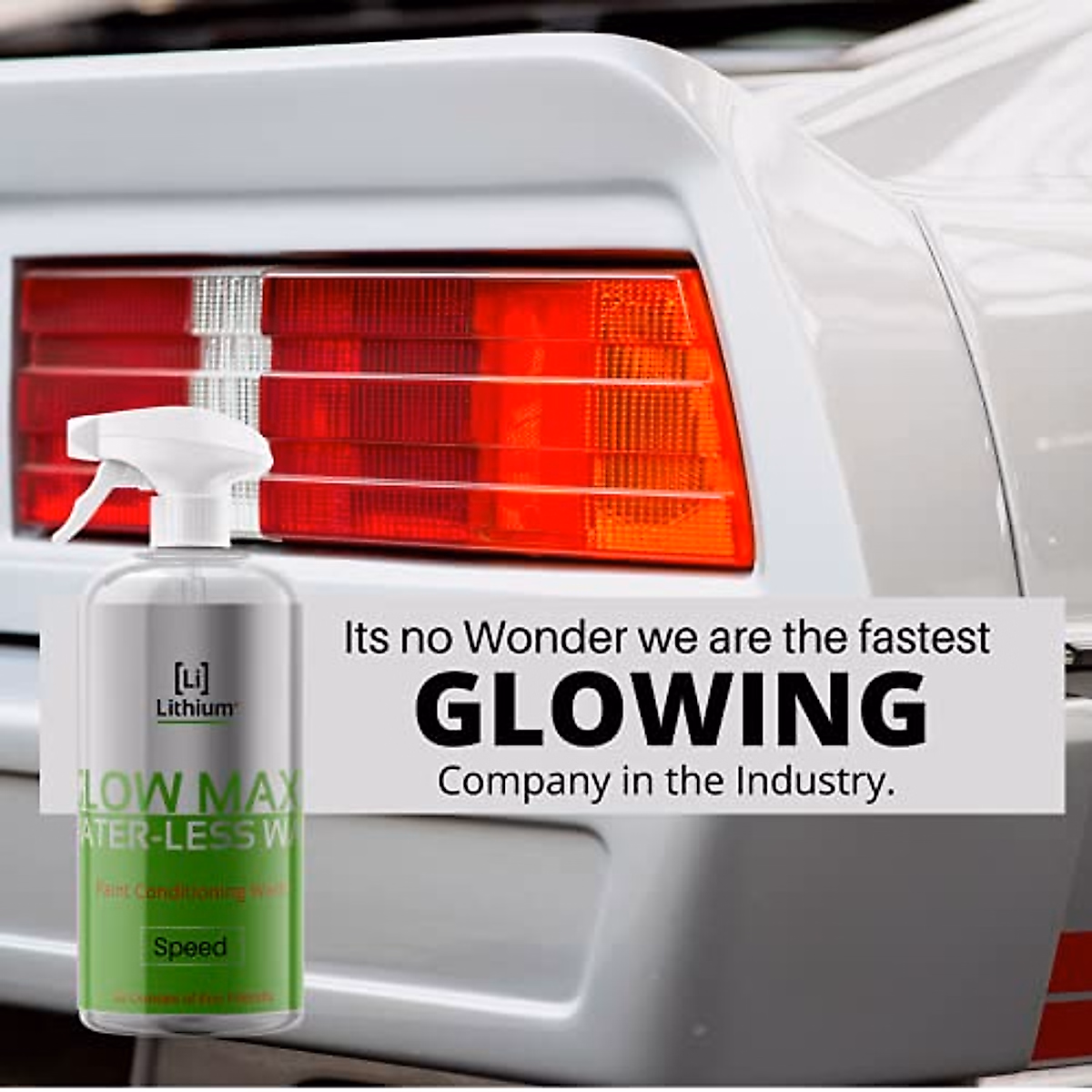 Glow Maxx Waterless Car Wash, Cleans and Protects, Hydrates And Lubricates Paint To Reduce Scratching, Leaves a great shine, Saves water. Extremely Hydrophobic,Wash your car anywhere quickly. 32oz