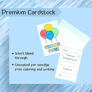 12 Kids Thank You Cards Fill in the Blank - Kids Fill in the Blank Thank You Cards for Kids - Birthday Thank You Cards Kids Birthday - Kids Thank You Notes Kids - Kids Fill in Thank You Cards Kids