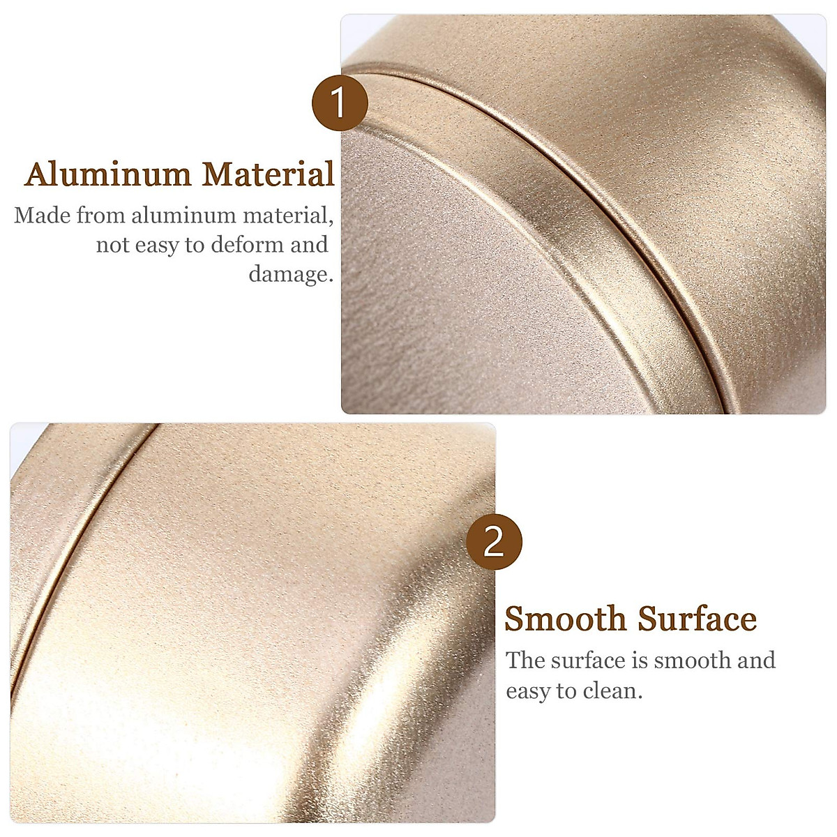 12pcs Metal Candle Tins Scented Candle Tin Sealing Tea Canister Storage Jar Candy Storage Container Iron Candle Jar DIY Candle Tins Golden 1