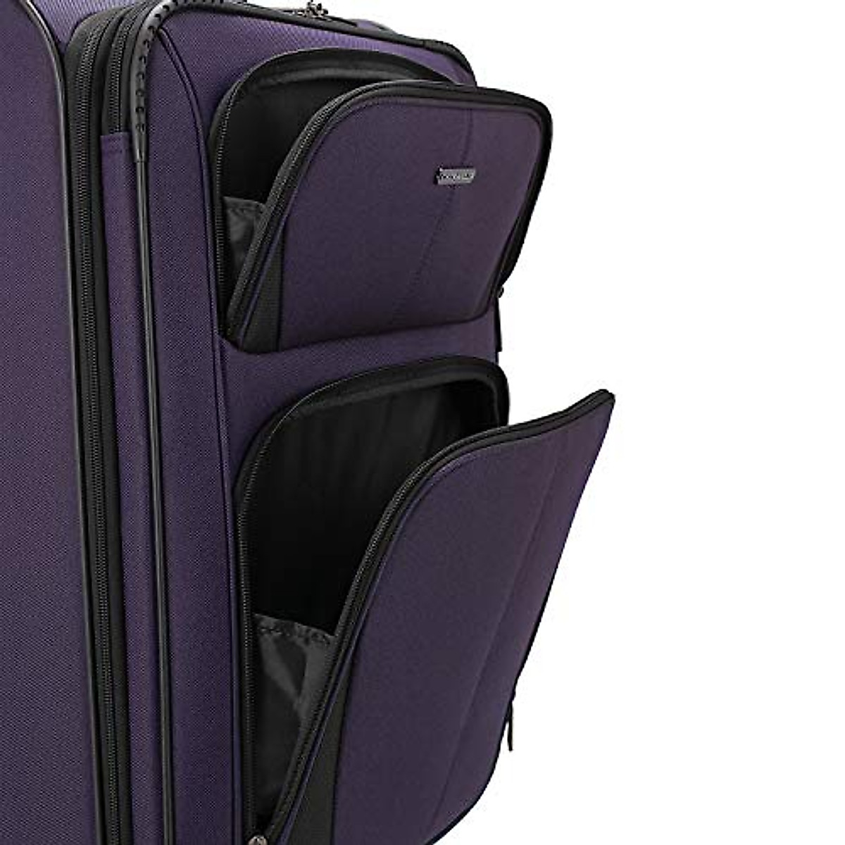 U.S. Traveler Aviron Bay Expandable Softside Spinner Wheels, Purple, 2 Piece Luggage