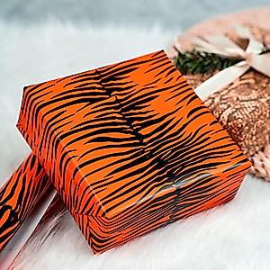 WRAPAHOLIC Wrapping Paper Roll - Animal Prints Design for Birthday, Holiday, Party, Baby Shower Present Packing - 4 Rolls - 30 Inch X 120 Inch Per Roll