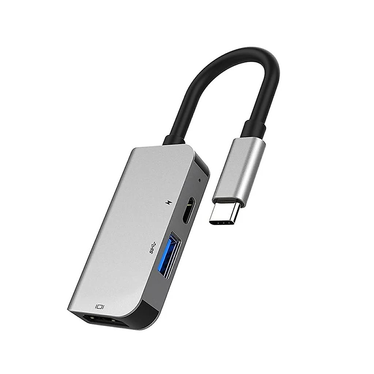 TWDYC USB Type C 3.1 to HDMI-Compatible USB 3.0 Dock Hub 3 in 1 USB C Adapter 4K Video PD Charge Converter