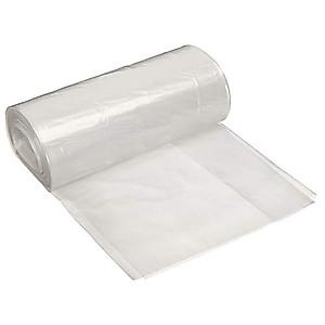 AmazonCommercial 95 Gallon Trash Bags 2.0 MIL Clear Commercial Garbage Bags - 61 x 68 Inches, 25-Pack