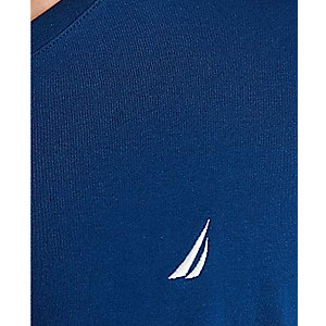 Nautica Men's Short Sleeve Solid Slim Fit V-Neck T-Shirt, Royal Blue, X-Large
