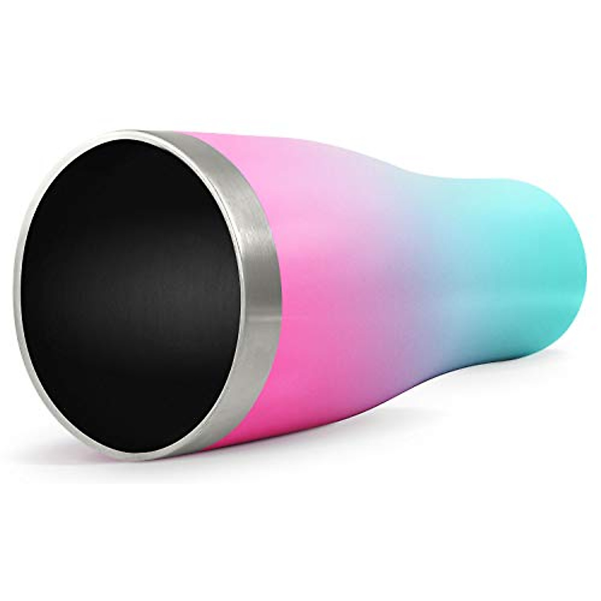 Simple Modern Tumbler with Clear Flip Lid and Straw | Reusable Insulated Water Bottle Stainless Steel Travel Mug | Slim Cruiser Collection | 32oz, Ombre: Sorbet