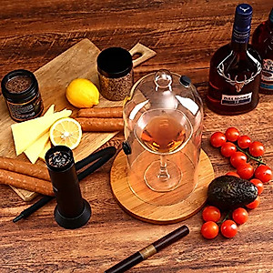 CREATIVECHEF Smoking Gun Wood Smoke Infuser, Cold Smoke Machine for Cocktails, Whisky, Drinks, Food and ect, SG16B, Black