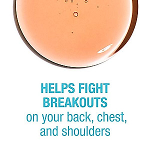 Neutrogena Body Clear Acne Body Wash with Glycerin & 2% Salicylic Acid Acne Medication, Oil-Free Acne Wash for Breakouts on Back, Chest & Shoulders, Non-Comedogenic, 8.5 fl. oz, Pack of 3