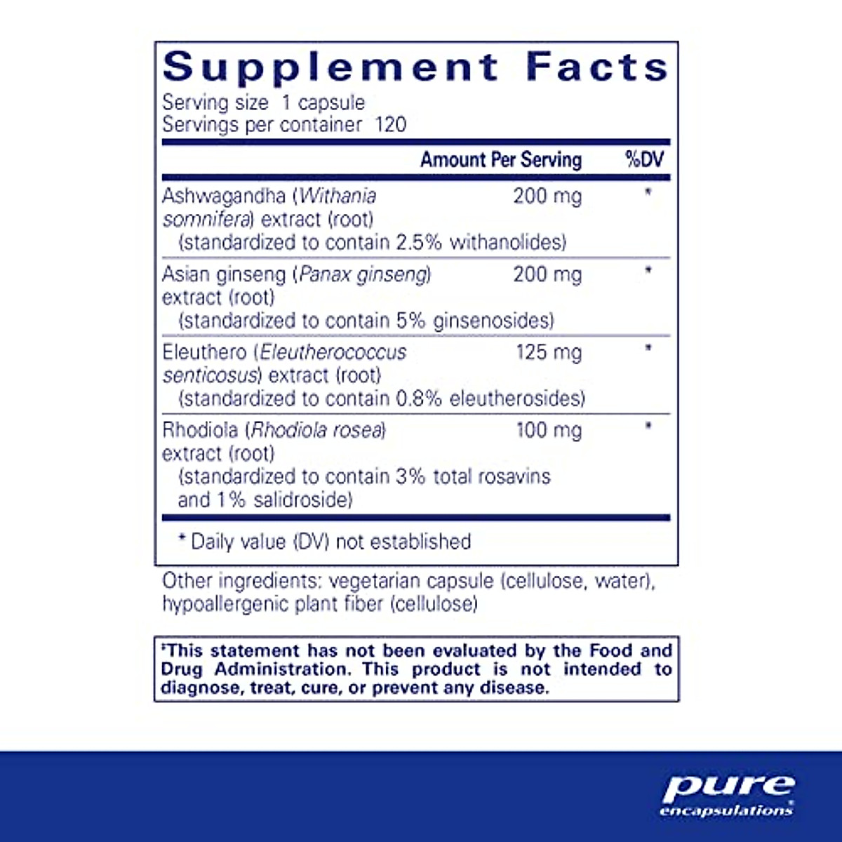 Pure Encapsulations Energy Xtra | Energy-Promoting Adaptogen Formula | 120 Capsules