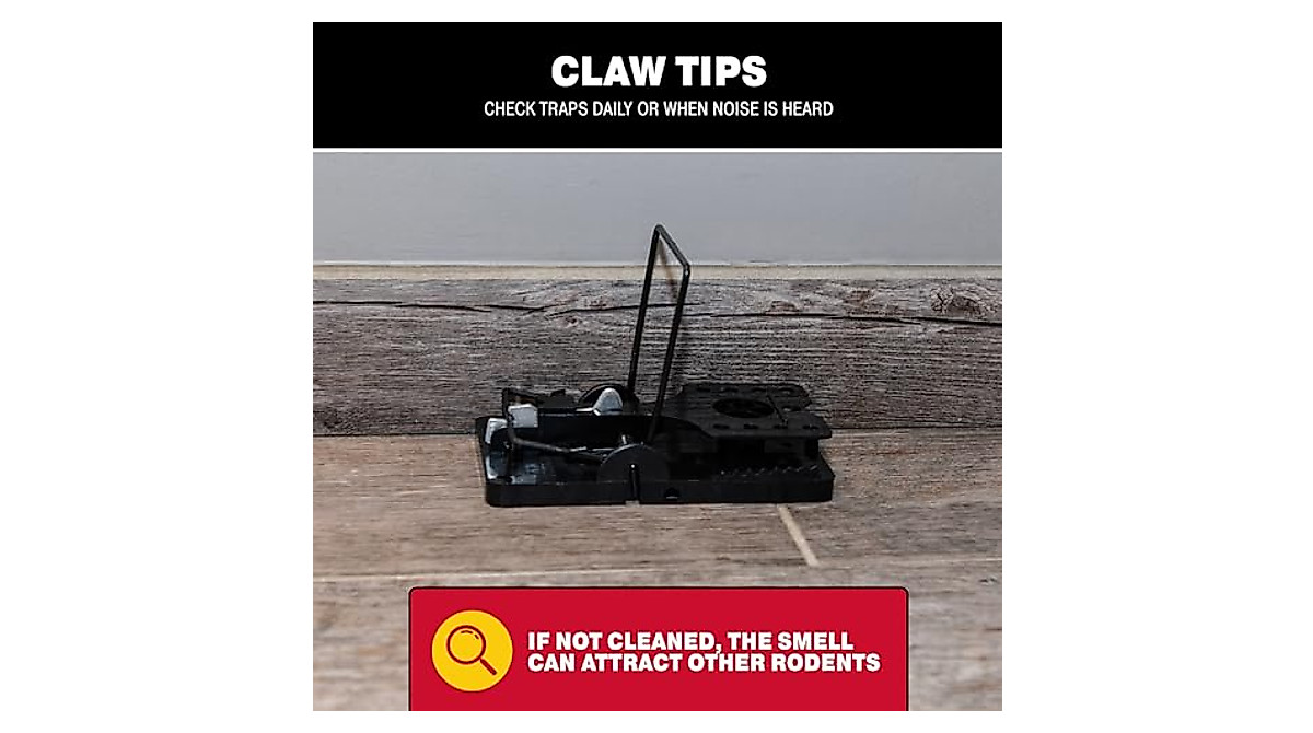 Catchmaster The Claw Quick Set Rat Snap Trap 6-Pk, Mouse Traps Indoor ...